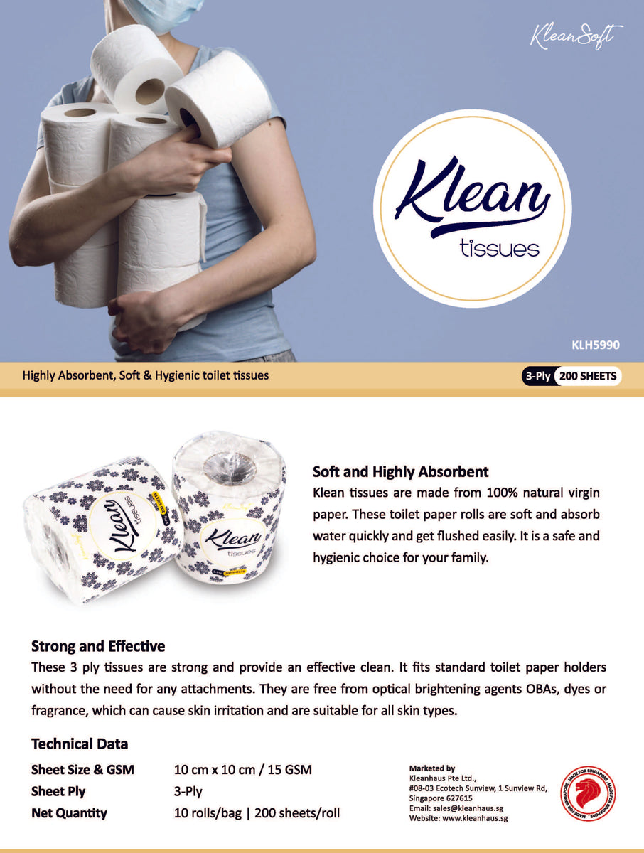 [KLH-5990] Toilet Tissues - 10 Rolls/Pack – KleanHaus